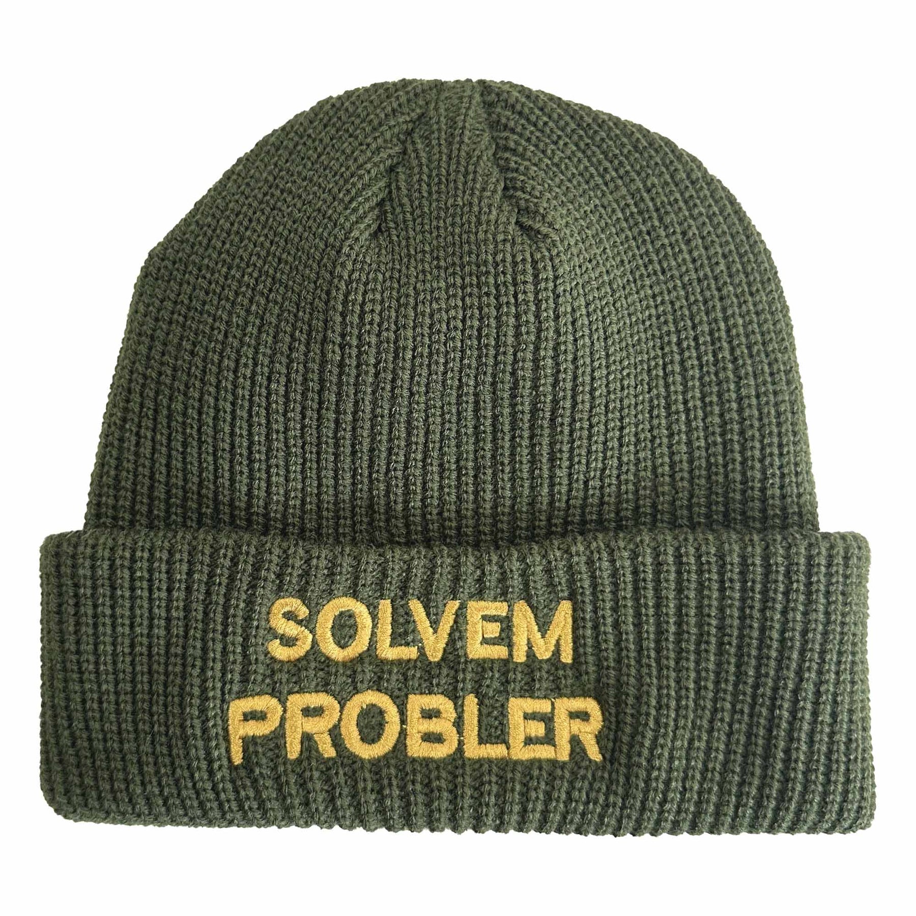 "Solvem Probler" Embroidered Beanie - Altru Apparel