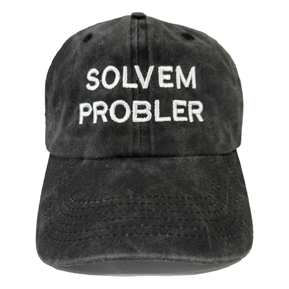 "Solvem Probler" 6 Panel Low Profile Embroidered Hat - Altru Apparel