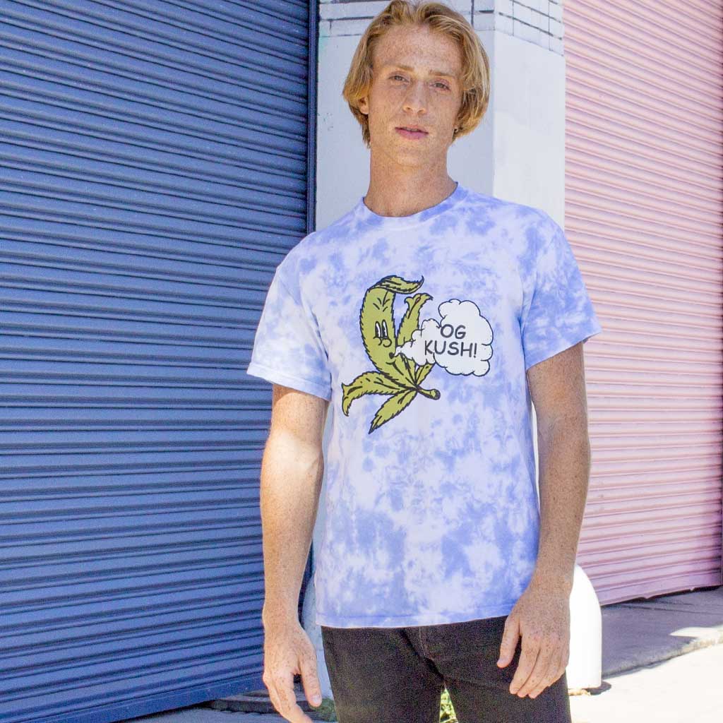 OG Kush funny graphic on cloud dye tee by Altru Apparel